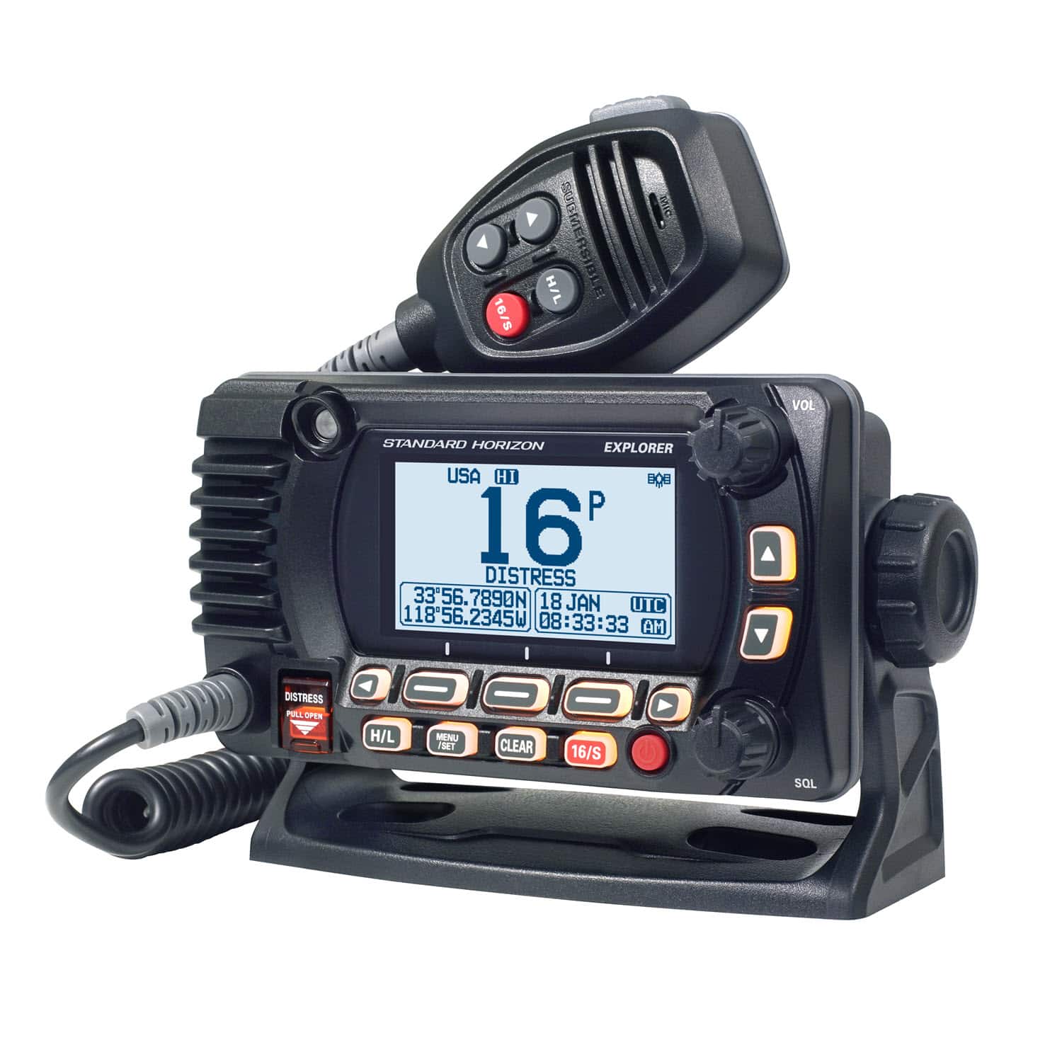 Standard Horizon GX1800GB Explorer Series Fixed Mount Marine VHF ...